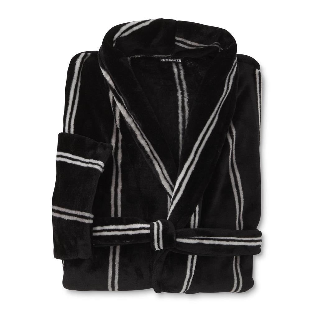 Joe Boxer Men's Plush Bathrobe - Striped