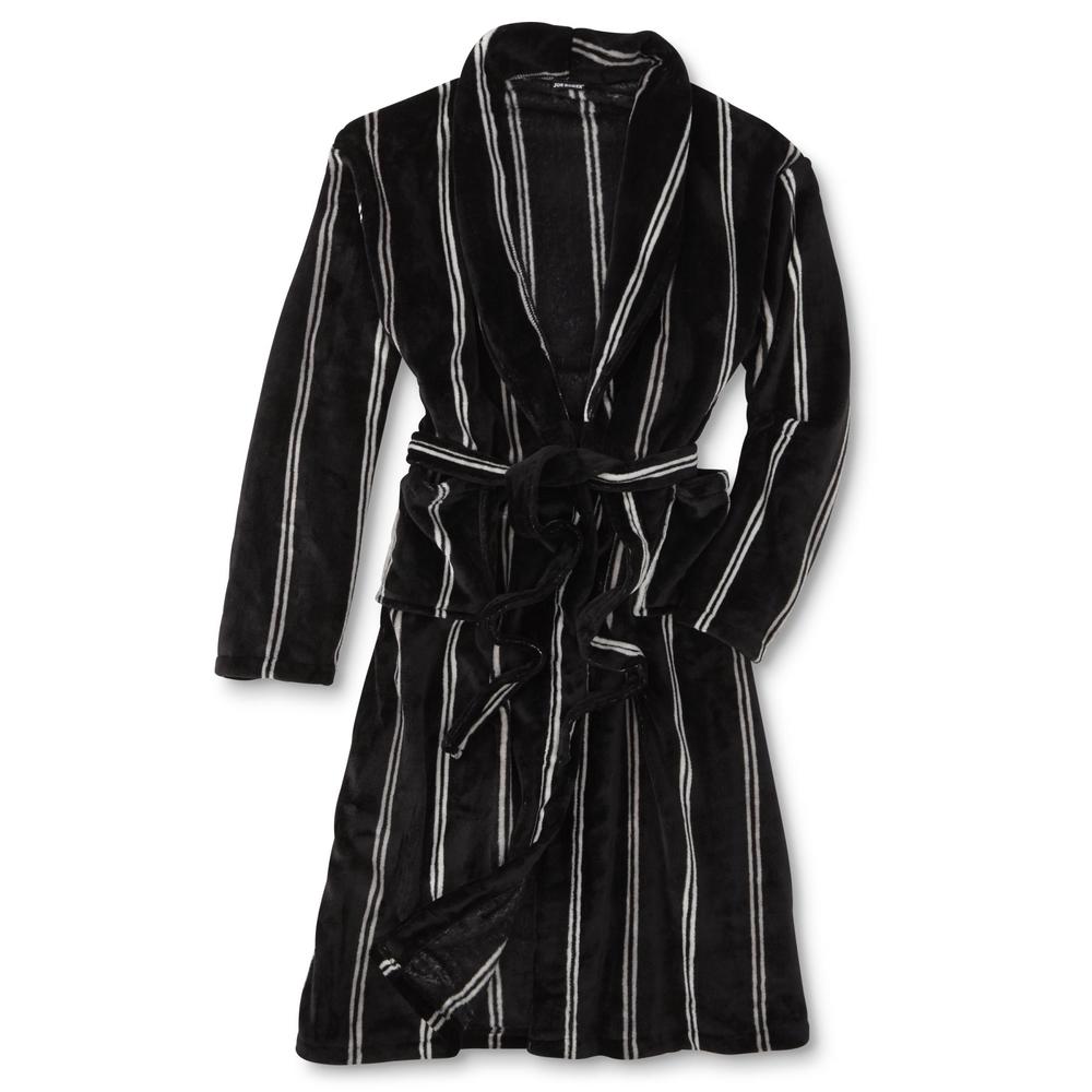 Joe Boxer Men's Plush Bathrobe - Striped