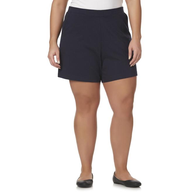 Basic Editions Womens Plus Shorts