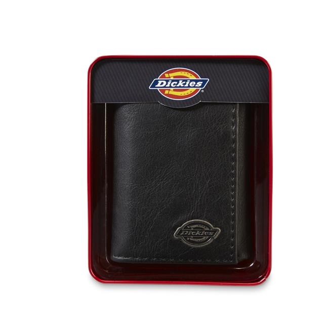 Dickies Mens Genuine Leather Trifold Wallet