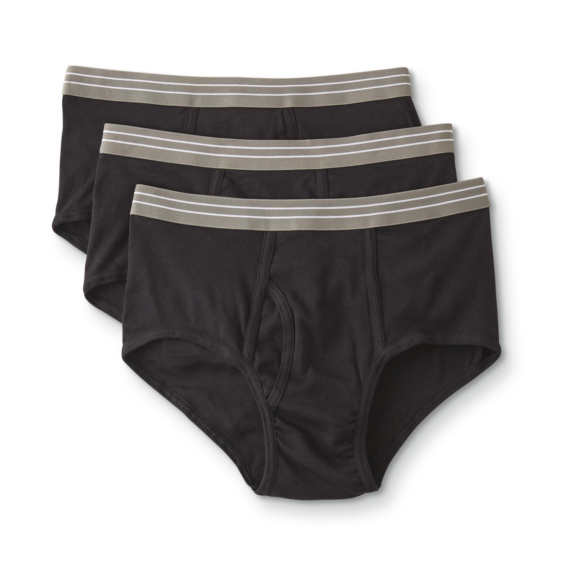 Basic Editions Men's 3-Pack Underwear Briefs