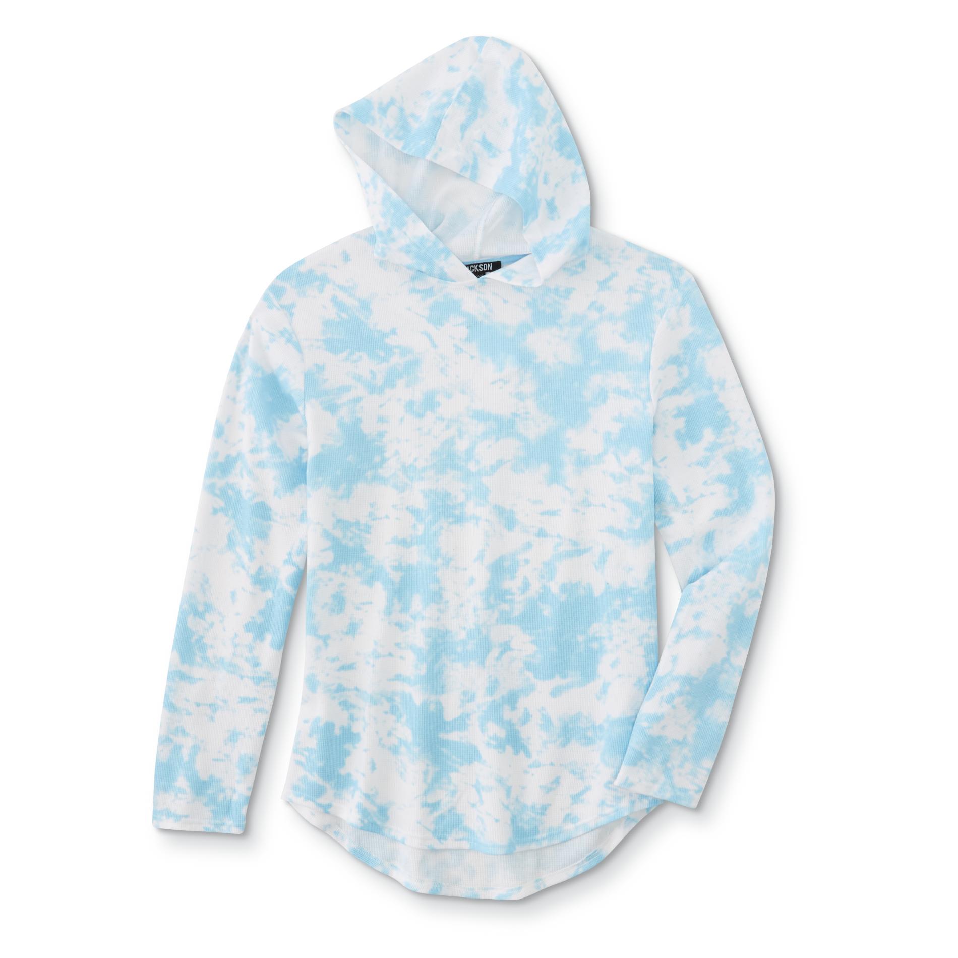 Long Sleeve Hooded Curved Hem Tee