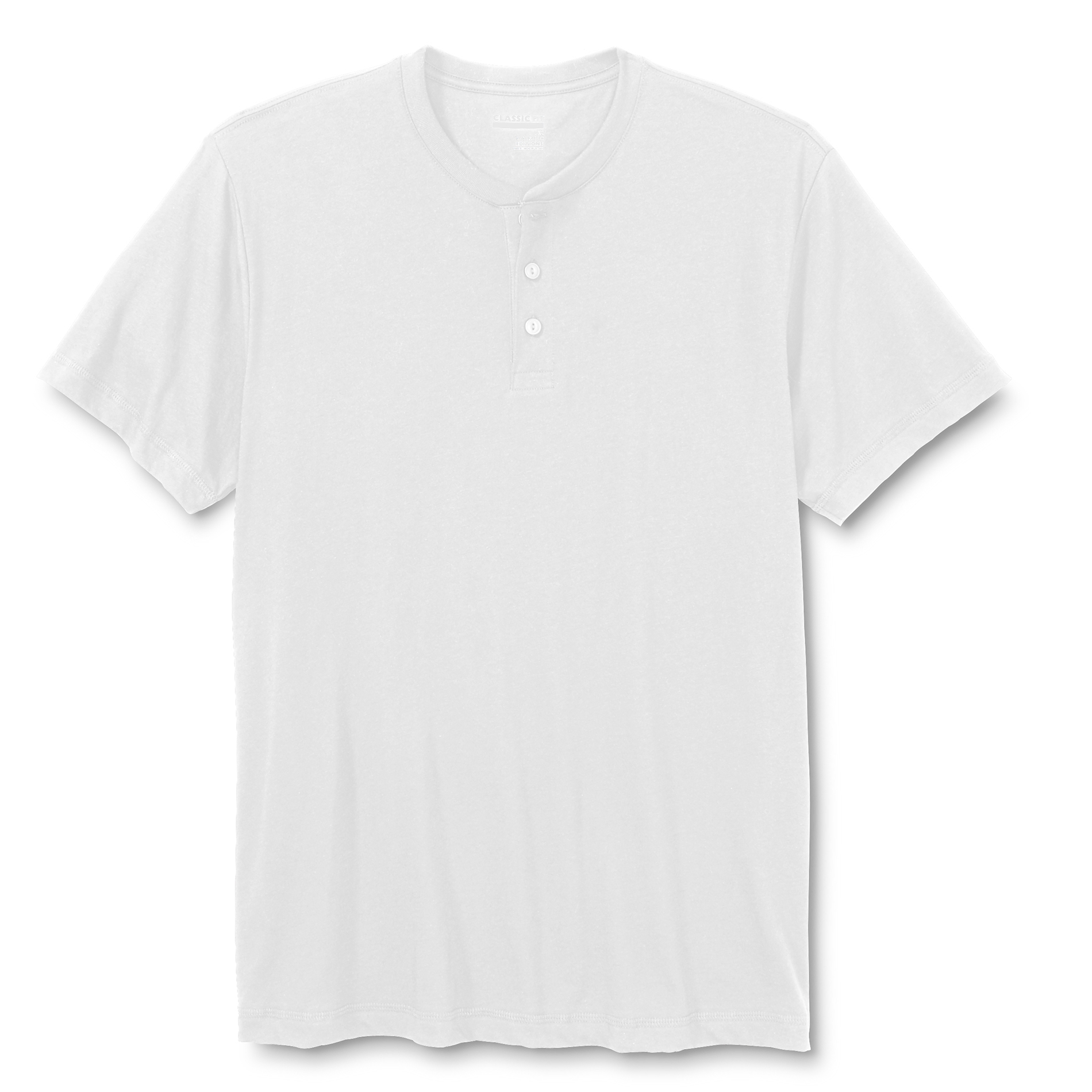 Basic Editions Men's Big & Tall Classic Fit Henley Shirt