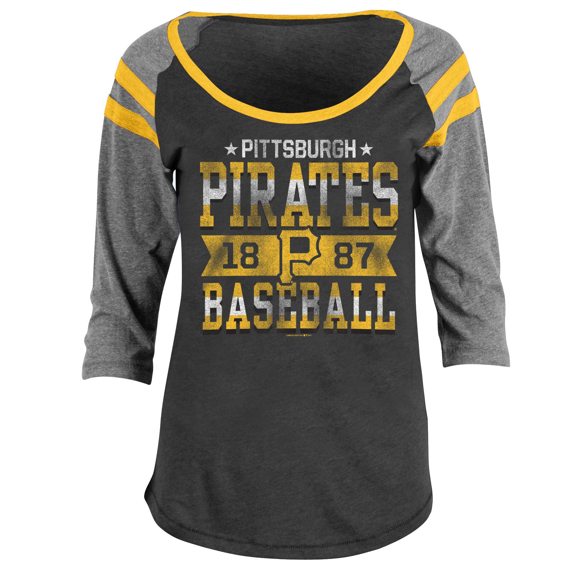 MLB Women's Graphic T-Shirt - Pittsburgh Pirates