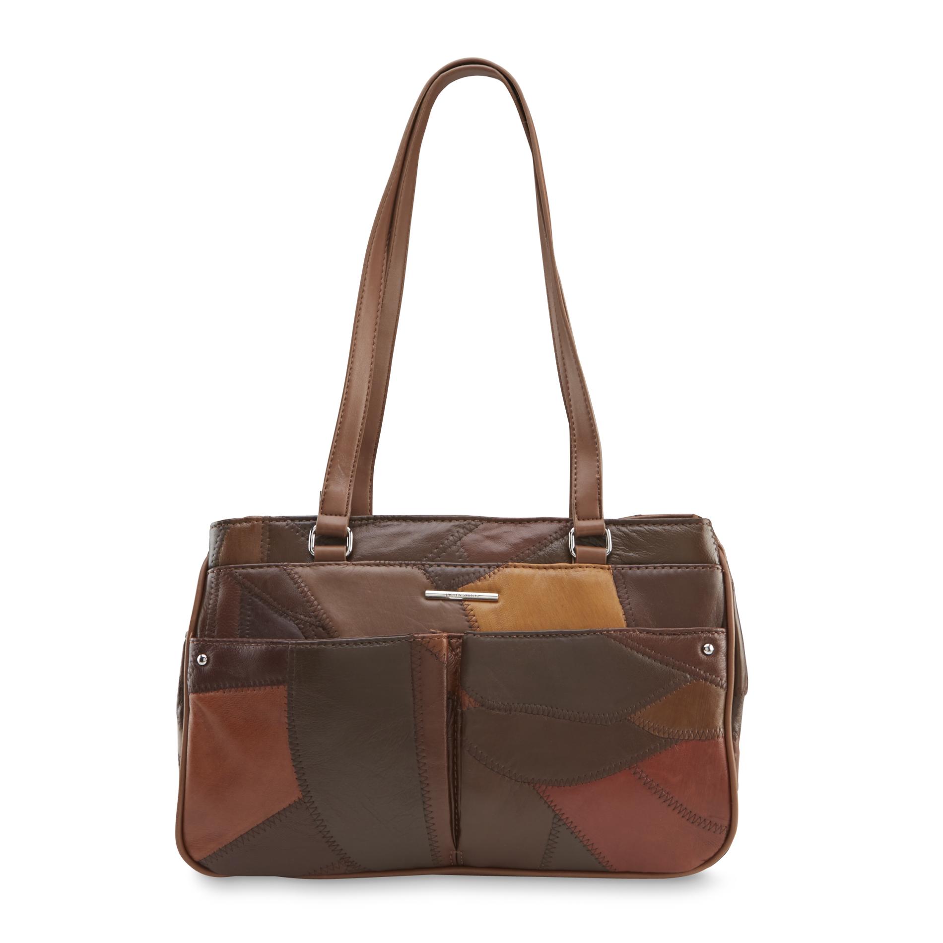 JS PATCH LEATHER-CA HANDBAG-CAMEL