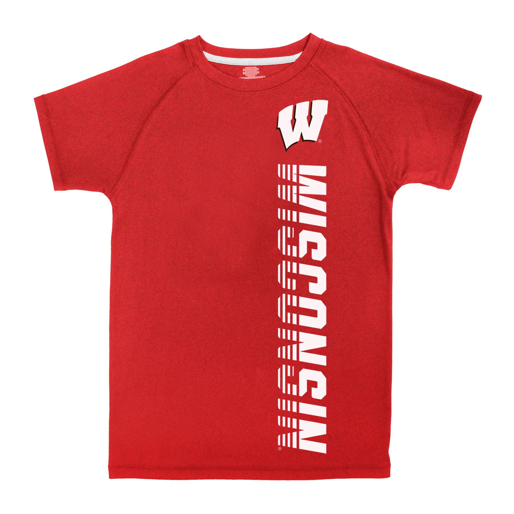 NCAA Boys' Graphic T-Shirt - Wisconsin Badgers