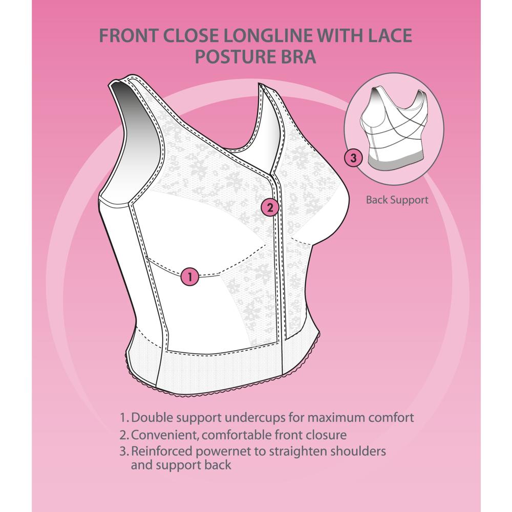 Exquisite Form Fully Women’s Long Line Lace Posture Bra #5107565 Exquisite Form Fully Women’s Long Line Lace Posture Bra #5107565