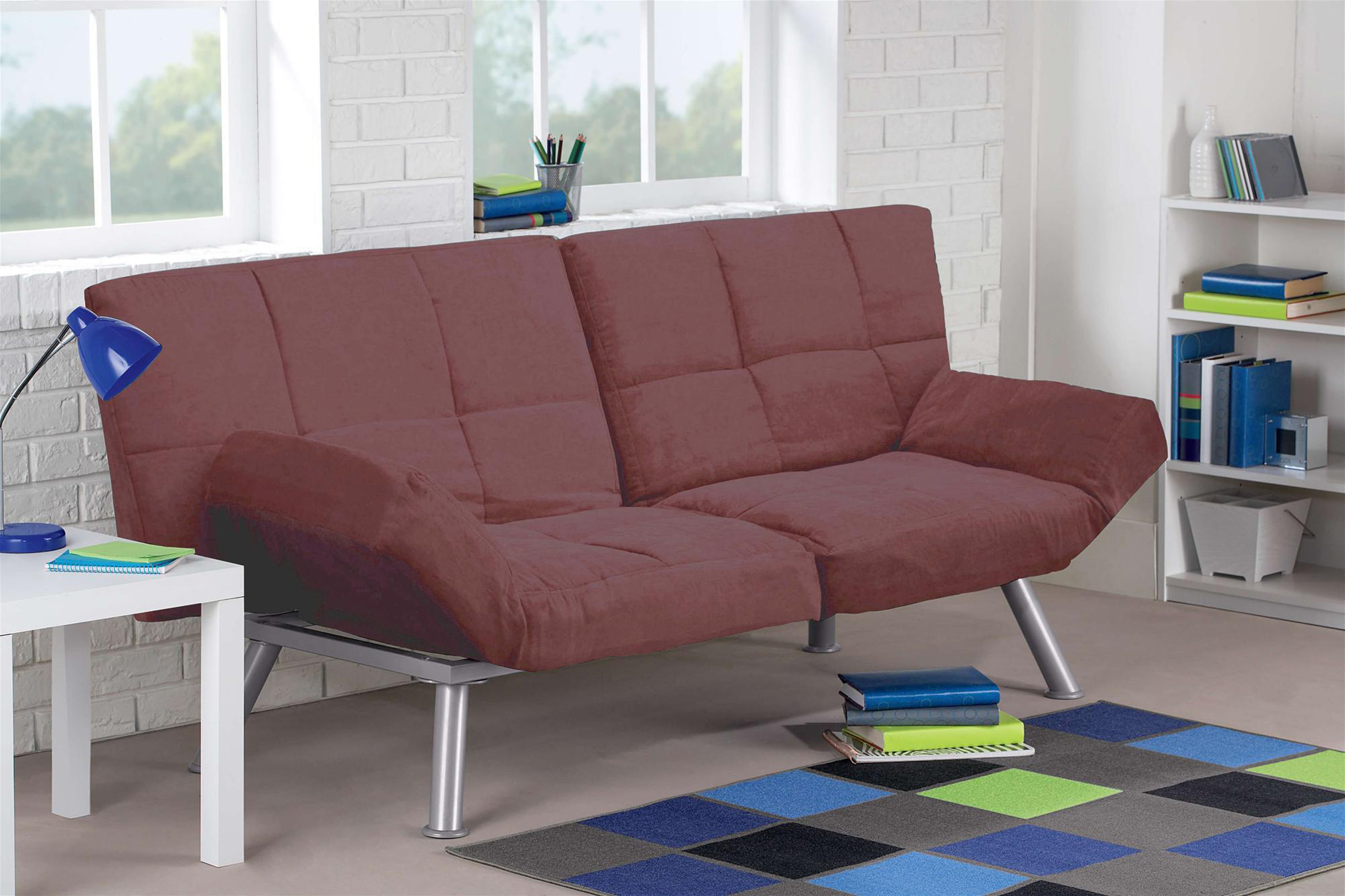 Dorel Contempo Convertible Futon - Charcoal