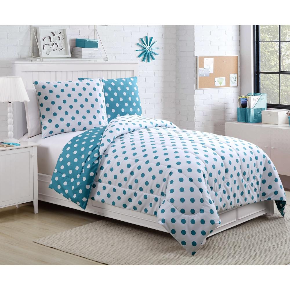 VCNY Home Dotty comforter set in aqua