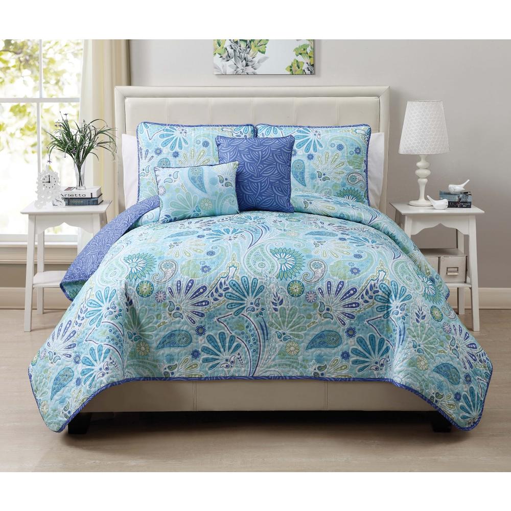 VCNY Home Harmony 5pc. Reversible Quilt Set