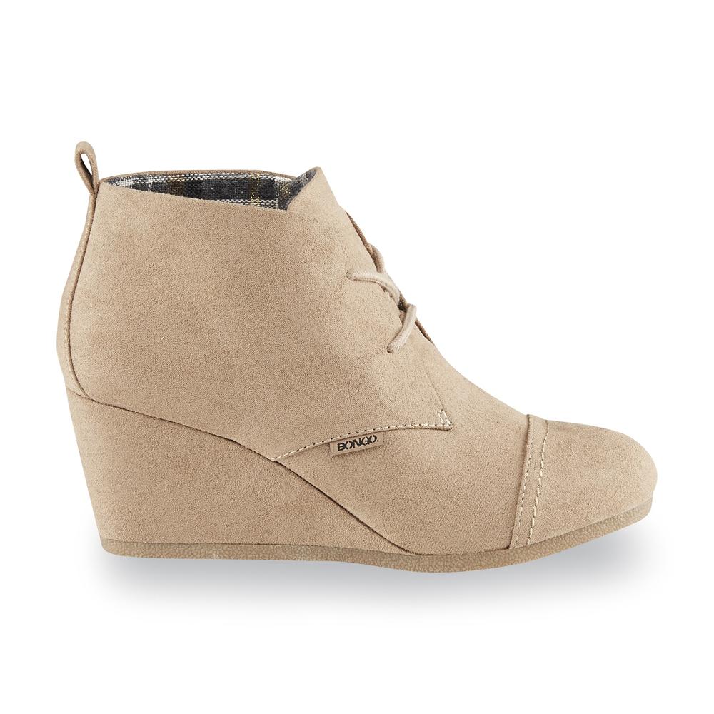 Bongo Women's Maddie Tan Wedge Bootie
