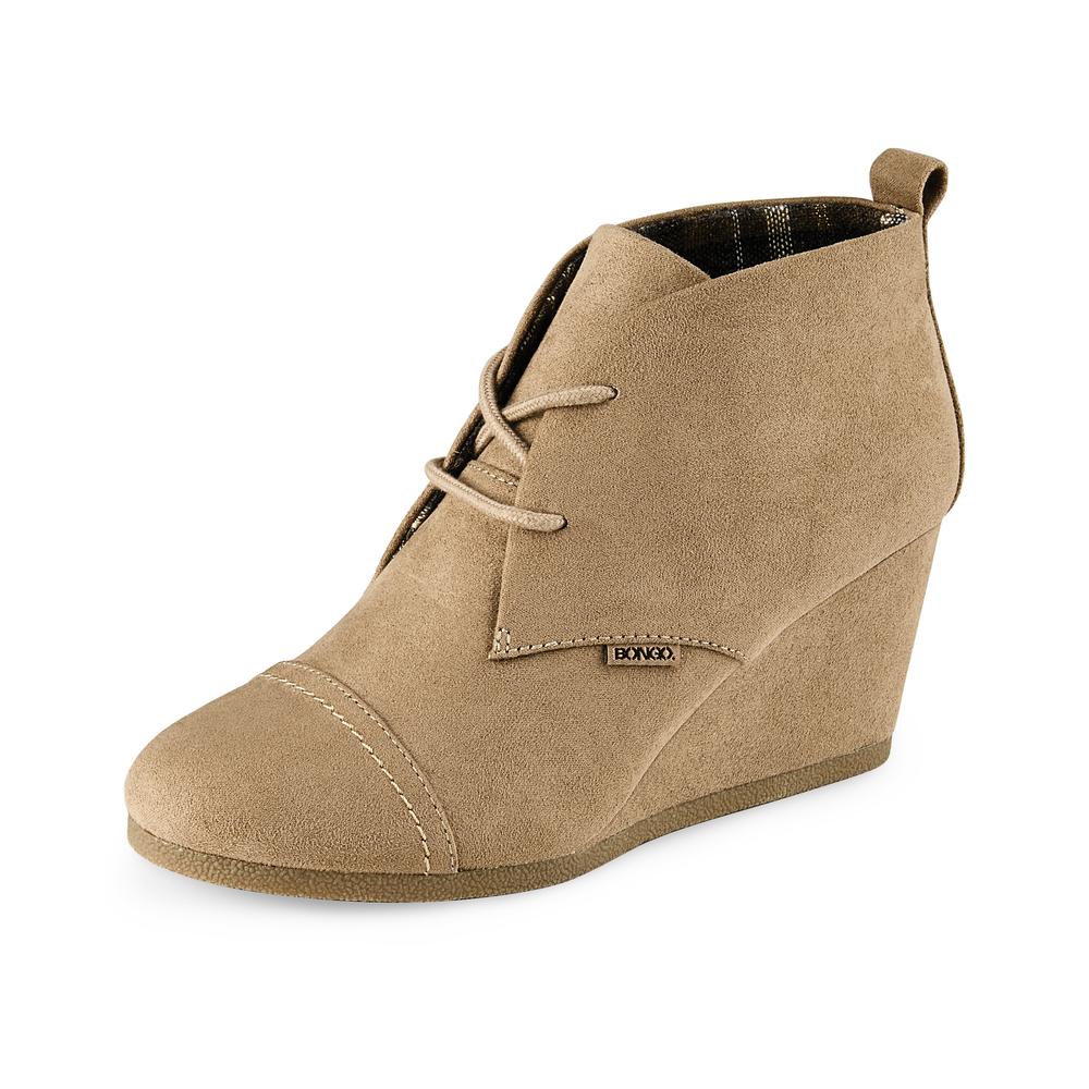 Bongo Women's Maddie Tan Wedge Bootie