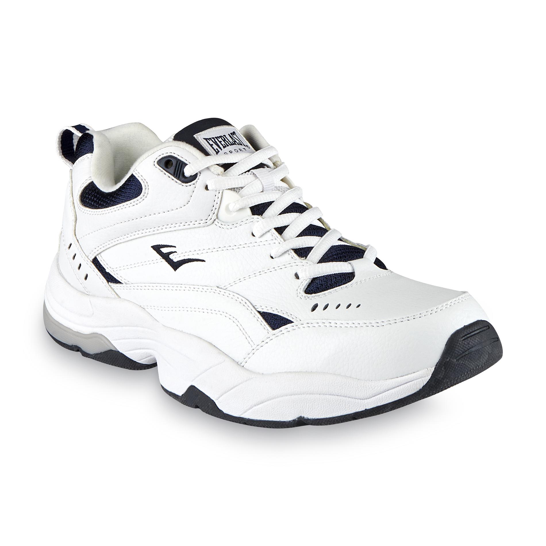 Everlast® Sport Men's Louis White/Blue Lace-Up Athletic Shoe - Wide Width