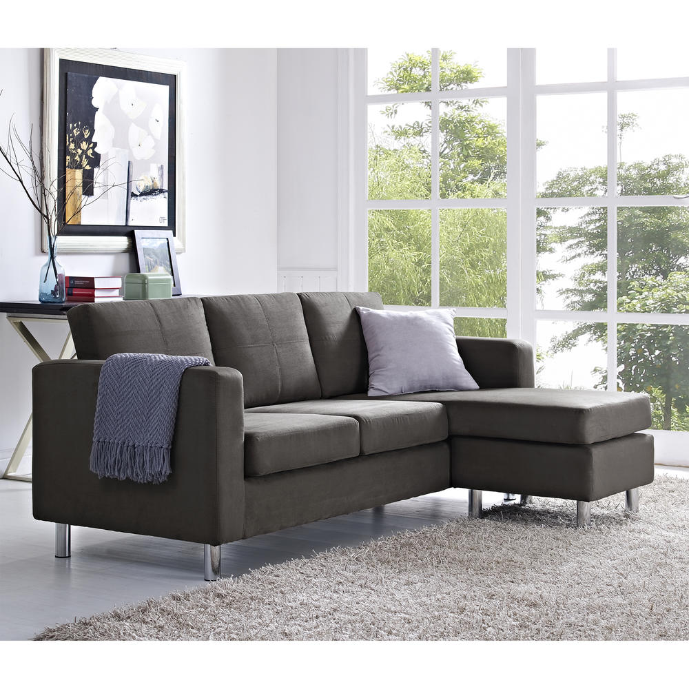 Dorel Small Spaces Configurable Sectional Sofa Multiple Colors