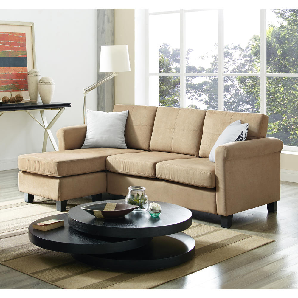 Dorel Small Spaces Configurable Sectional Sofa Multiple Colors