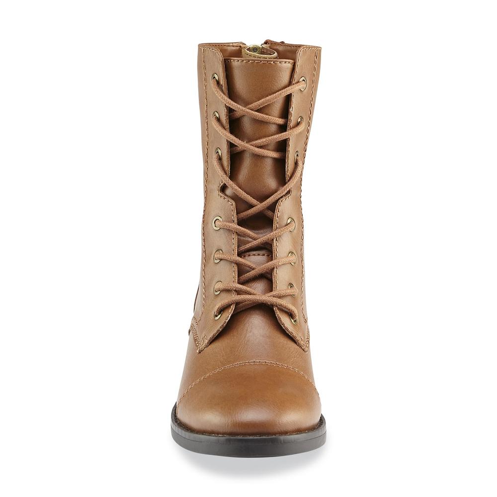 Bongo Women's Nadine Cognac Combat Boot