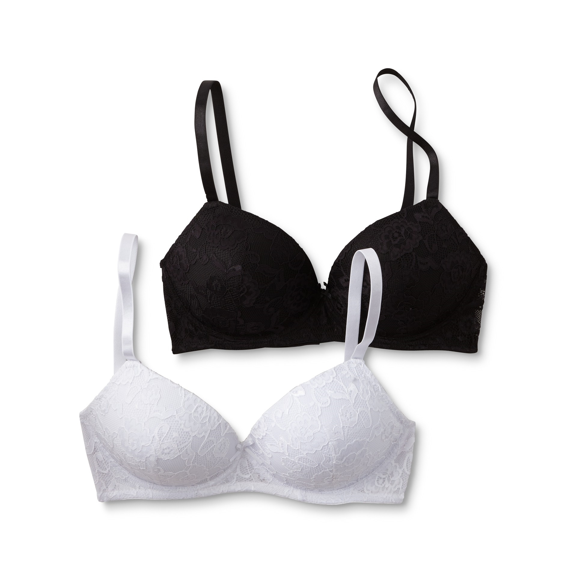 Simply Styled Women's 2-Pack Lace Wire-Free Bras