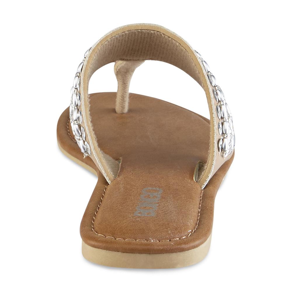 Bongo Women's Bora Tan Embellished Sandal
