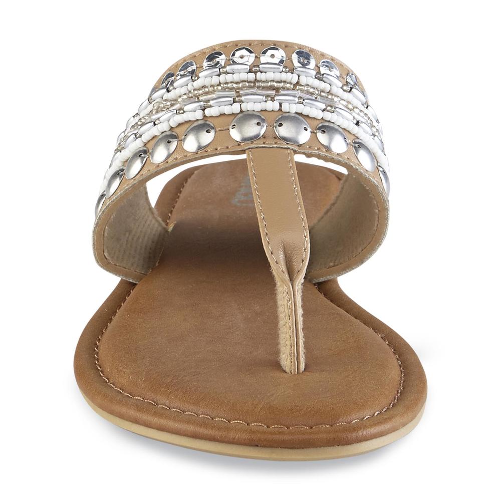 Bongo Women's Bora Tan Embellished Sandal