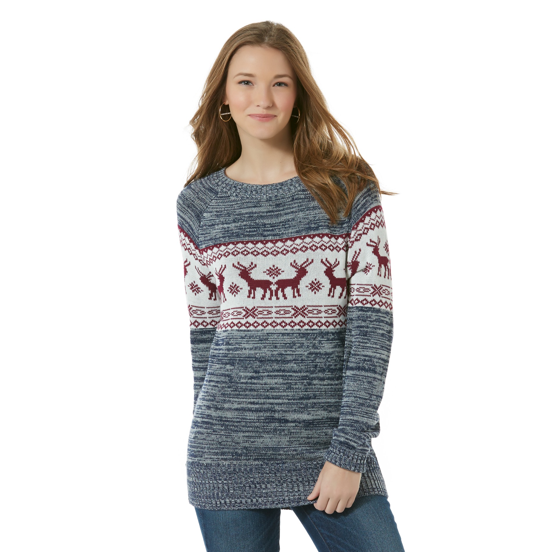 Bongo Junior's Knit Sweater - Fair Isle Reindeer