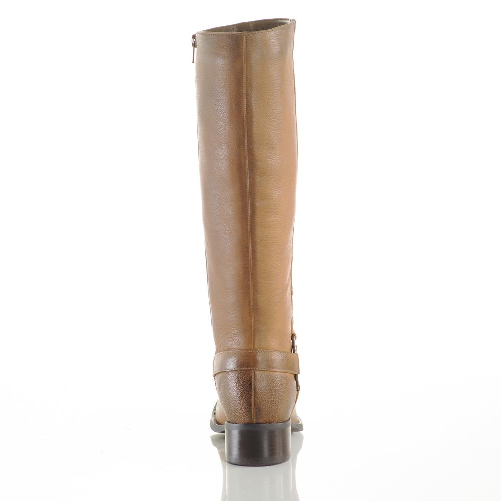 Carlo Rossetti Women's Claris Brown Leather Riding Boot