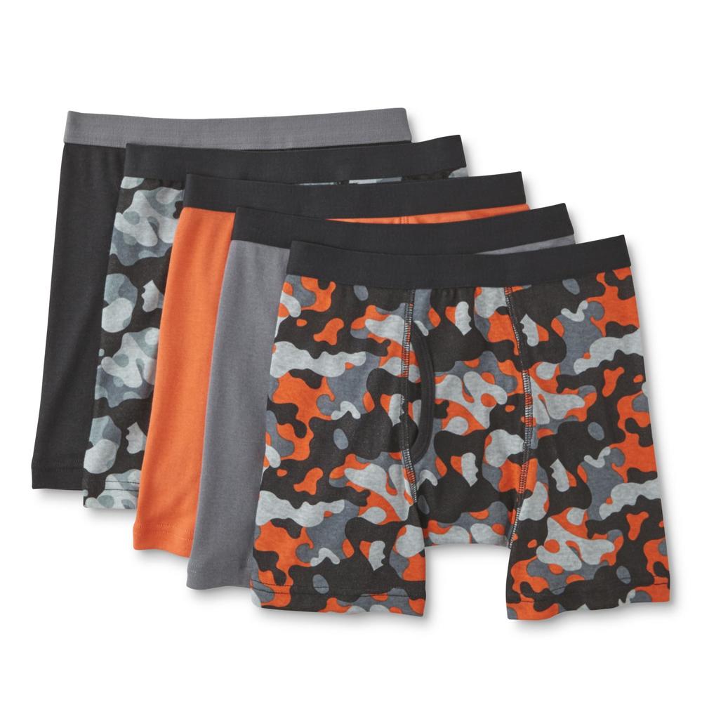 Joe Boxer Boys' 5-Pack Boxer Briefs - Camouflage