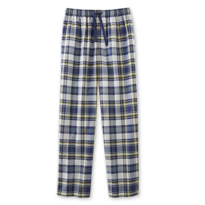Basic Editions Mens Poplin Pajama Pants Plaid