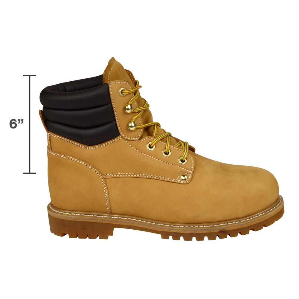 Roebucks Men's 6in. Soft Toe Nubuck Boot - Tan