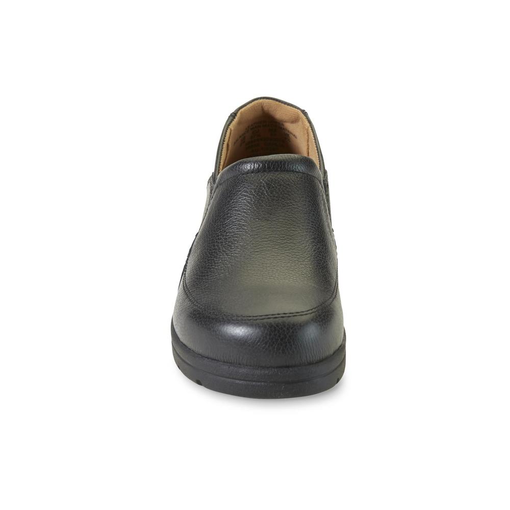 Cobbie Cuddlers Women's Dahlia Black Leather Comfort Loafer - Wide ...