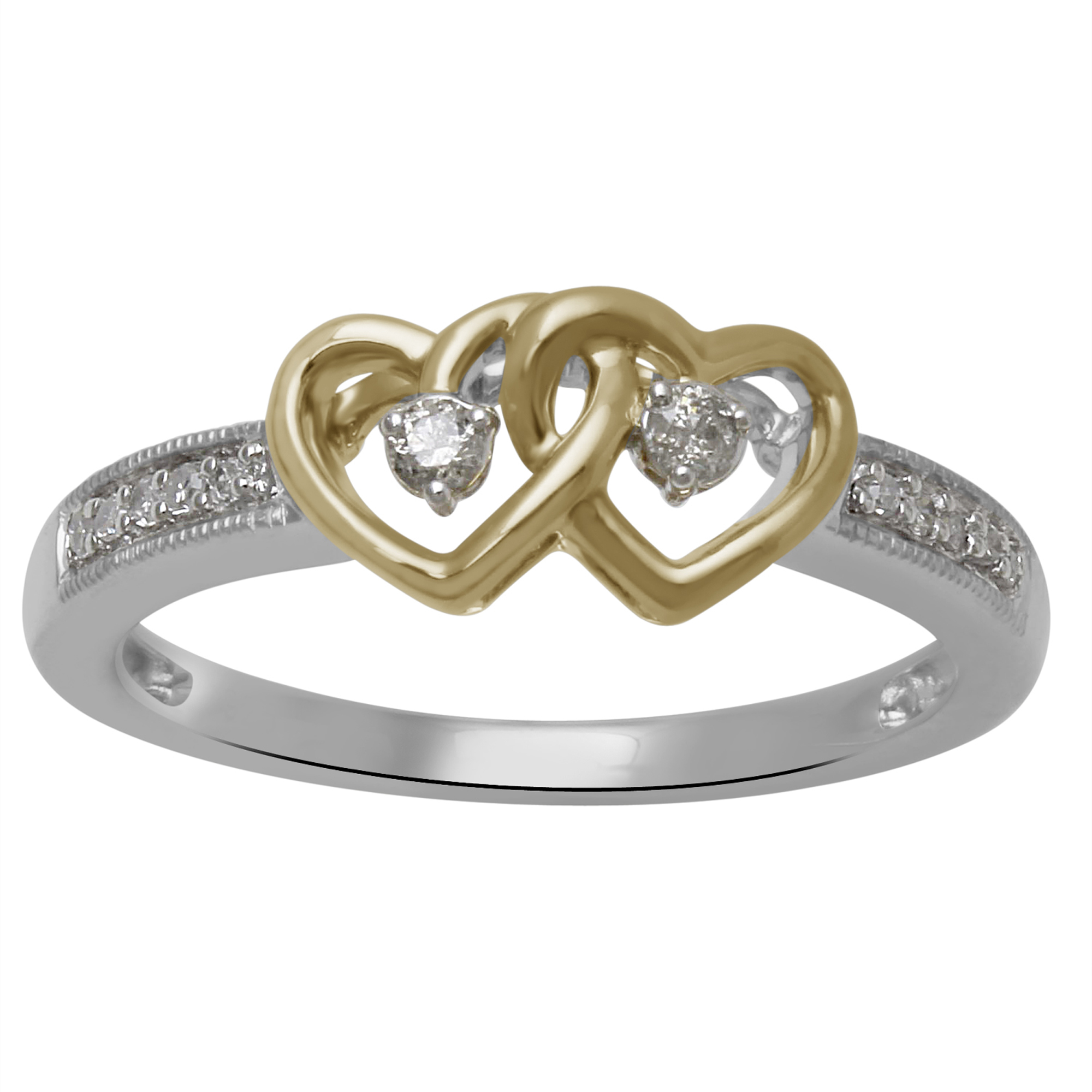 UPC 673226098498 - Sterling Silver Two-Tone 1/10 CTTW Diamond Duo ...