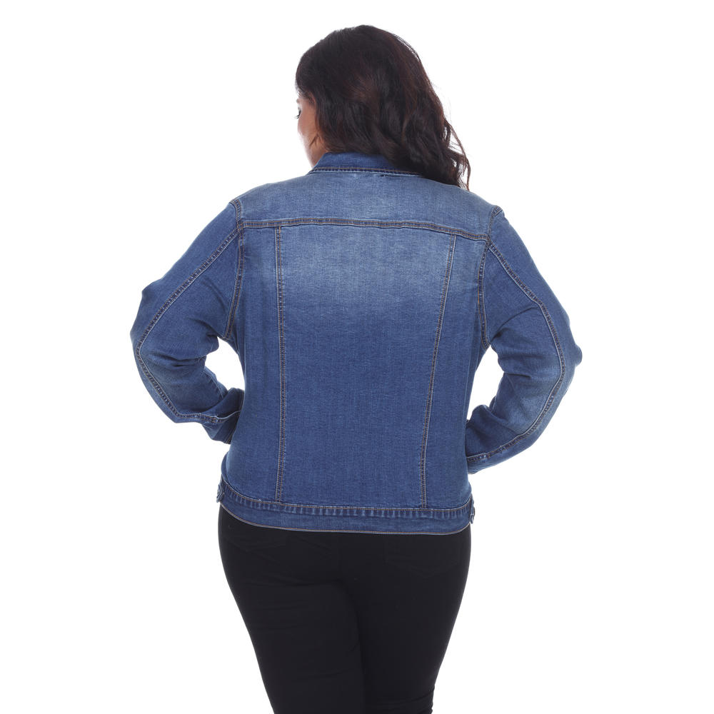 White Mark Plus Size Denim Jacket