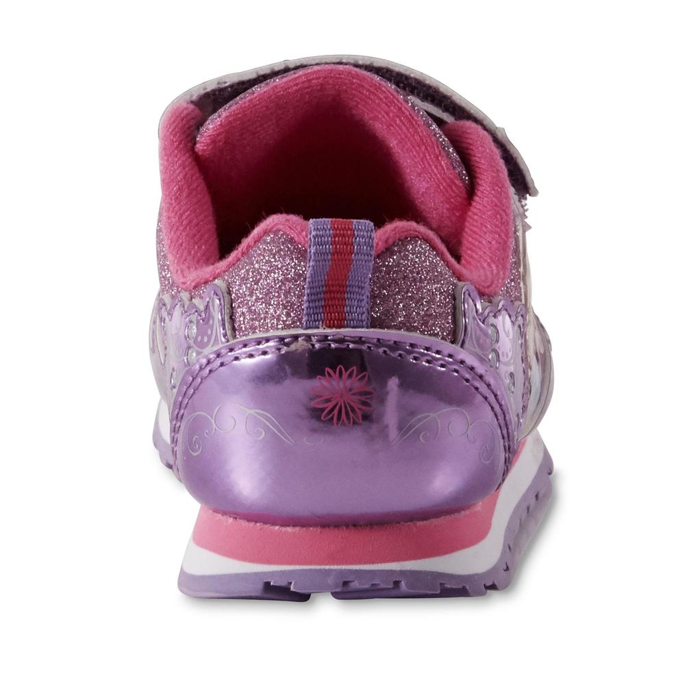 Disney Toddler Girls' Princess Light-Up Sneaker - Pink/Purple