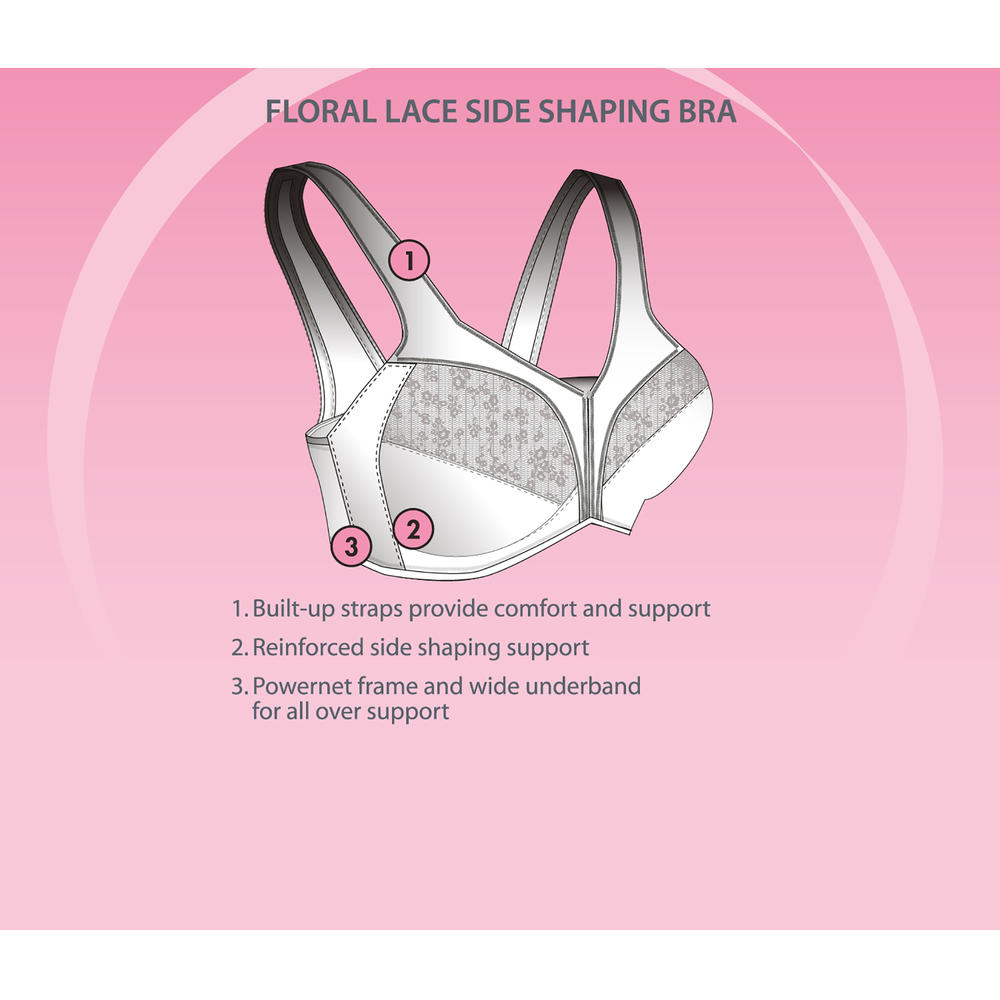 Exquisite Form Women's Floral Lace Camisole Strap Bra #5100548