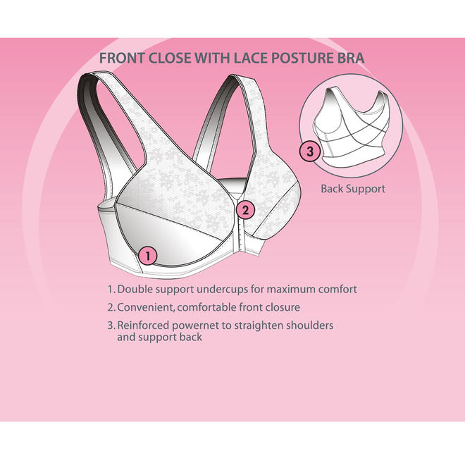 Exquisite Form Fully Women's Front Close Posture Bra #5100565