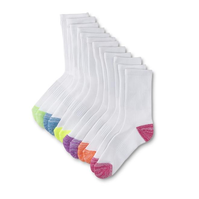 Athletech Women's 6-Pairs Athletic Crew Socks
