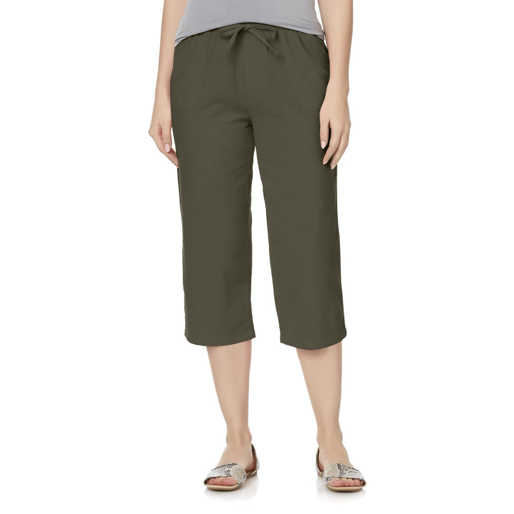 Basic Editions Women's Capri Pants