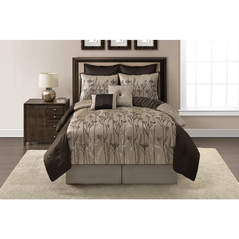 8 Piece Embroidered Comforter Set - Norwood