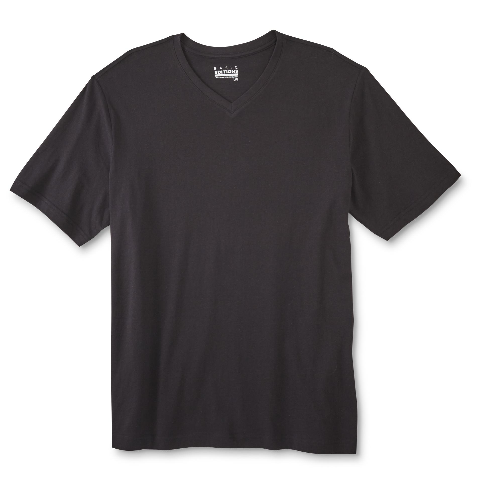 Basic Editions Mens Big And Tall Classic Fit V Neck T Shirt Shop Your