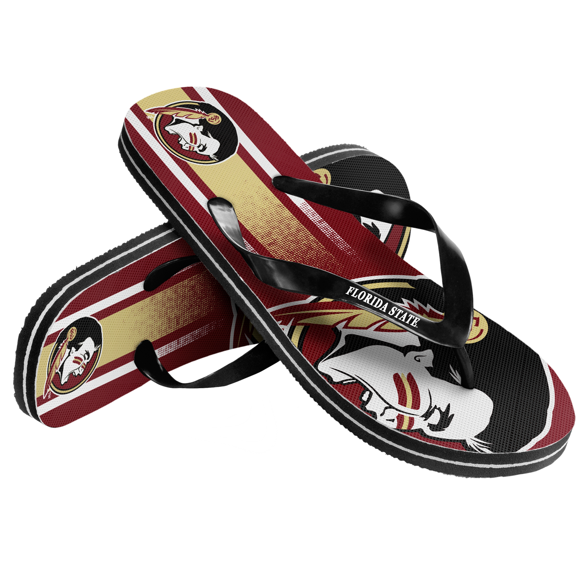 NCAA Unisex Gradient Flip-Flops - Florida State Seminoles