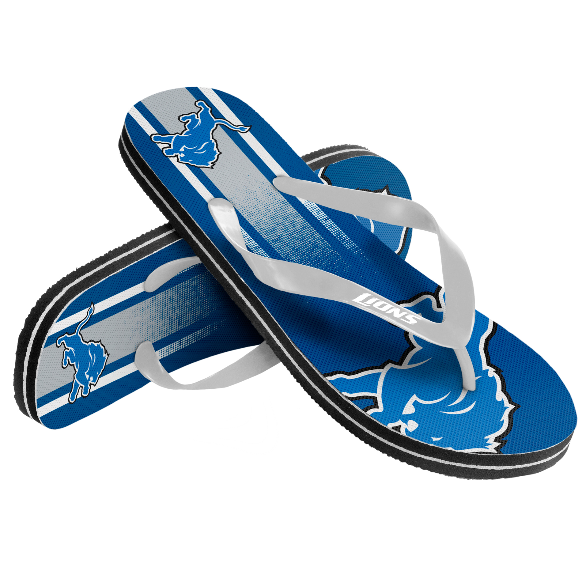 NFL Unisex Gradient Flip-Flops - Detroit Lions