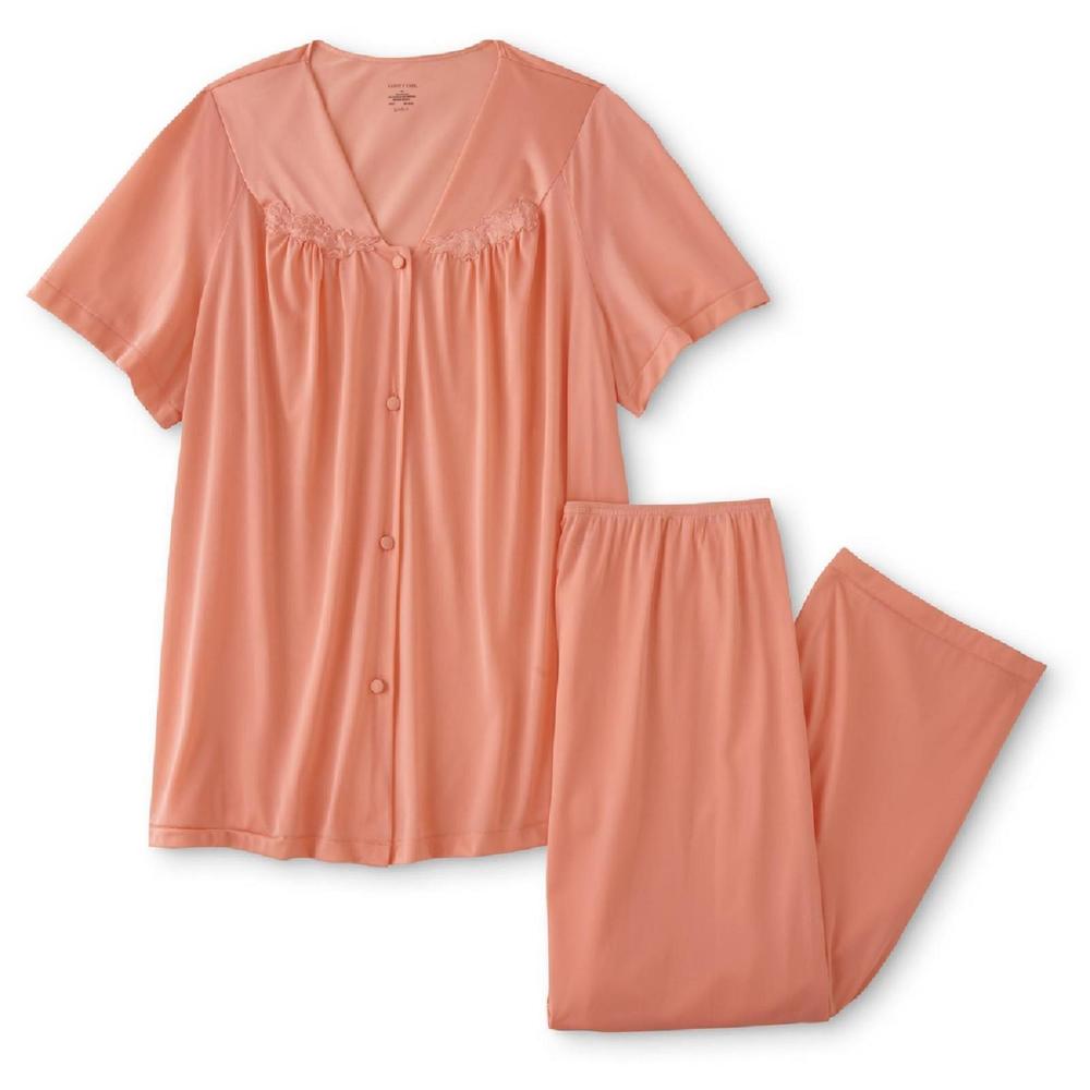 Exquisite Form Women's Coloratura Sleepwear Short Sleeve Pajama Set 90107
