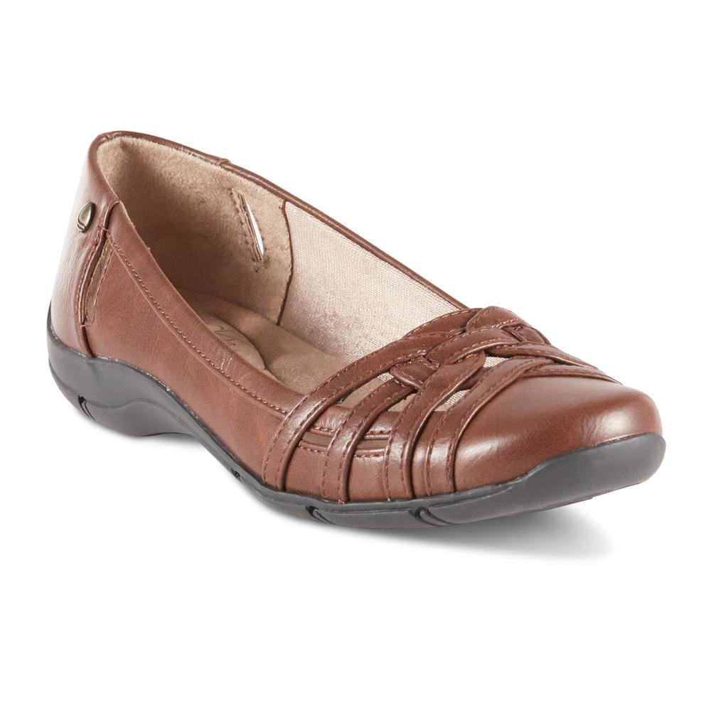 LifeStride Women's Diverse Brown Ballet Flat