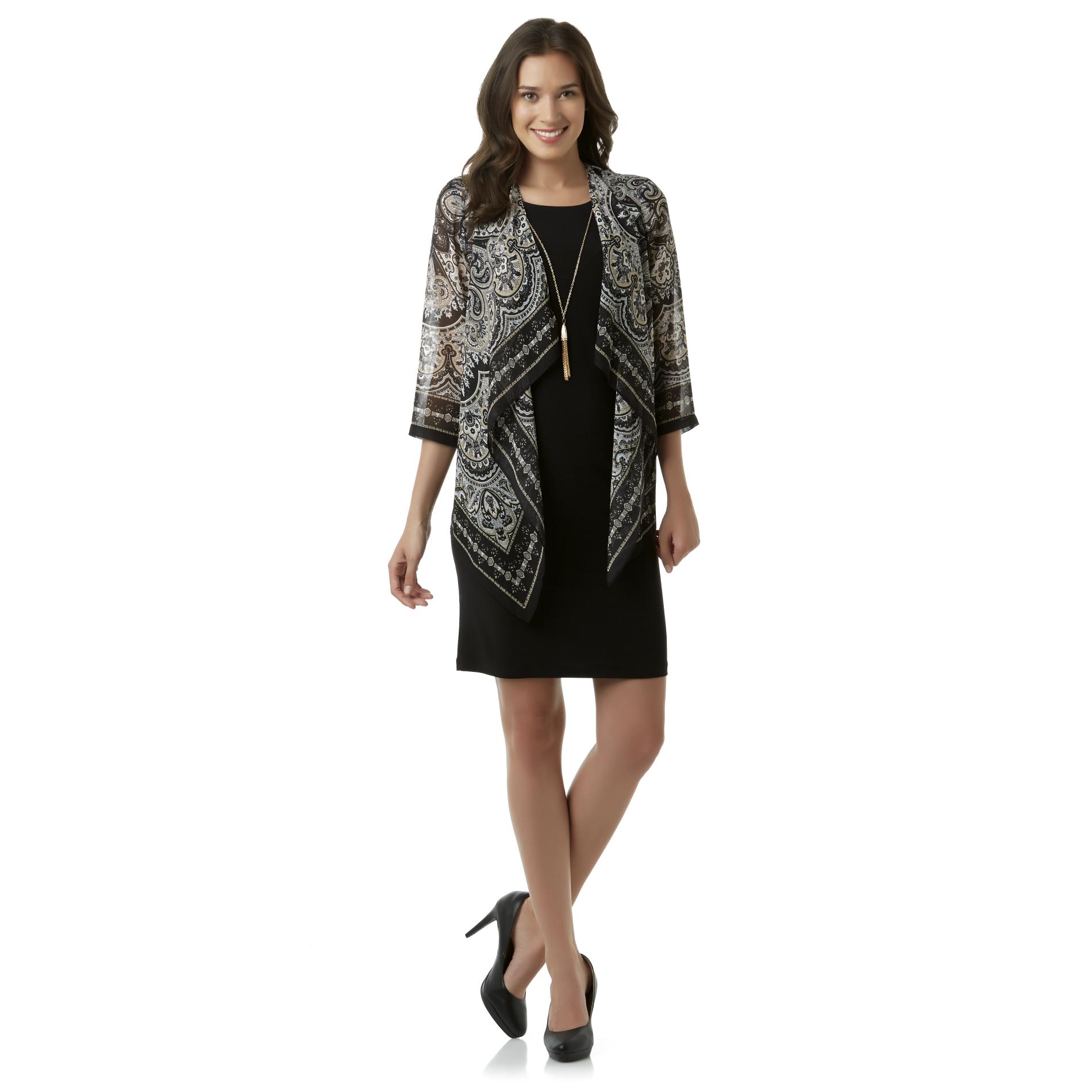Studio 1 Women's Jacket Dress - Paisley