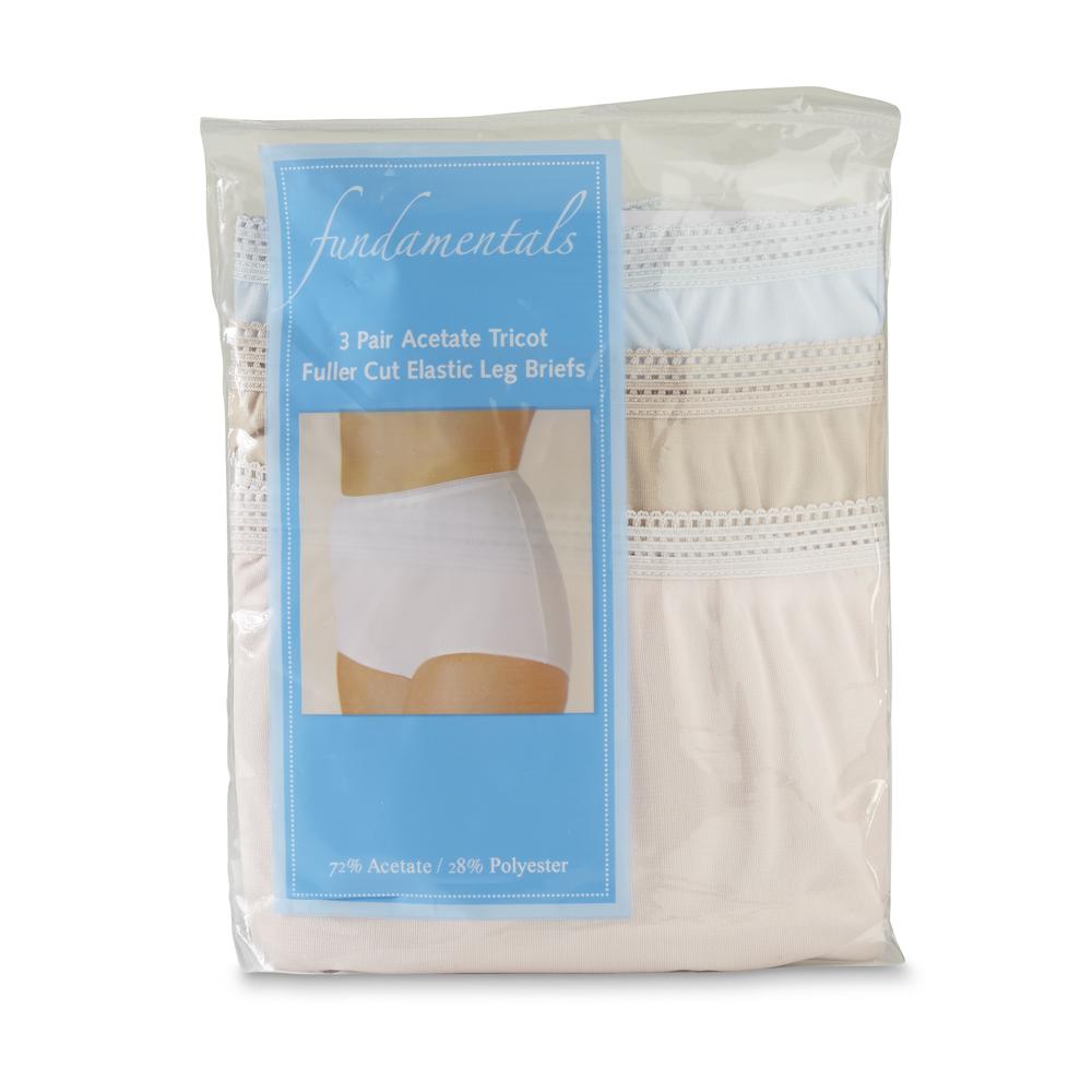 Fundamentals Women's 3-Pack Brief Panties