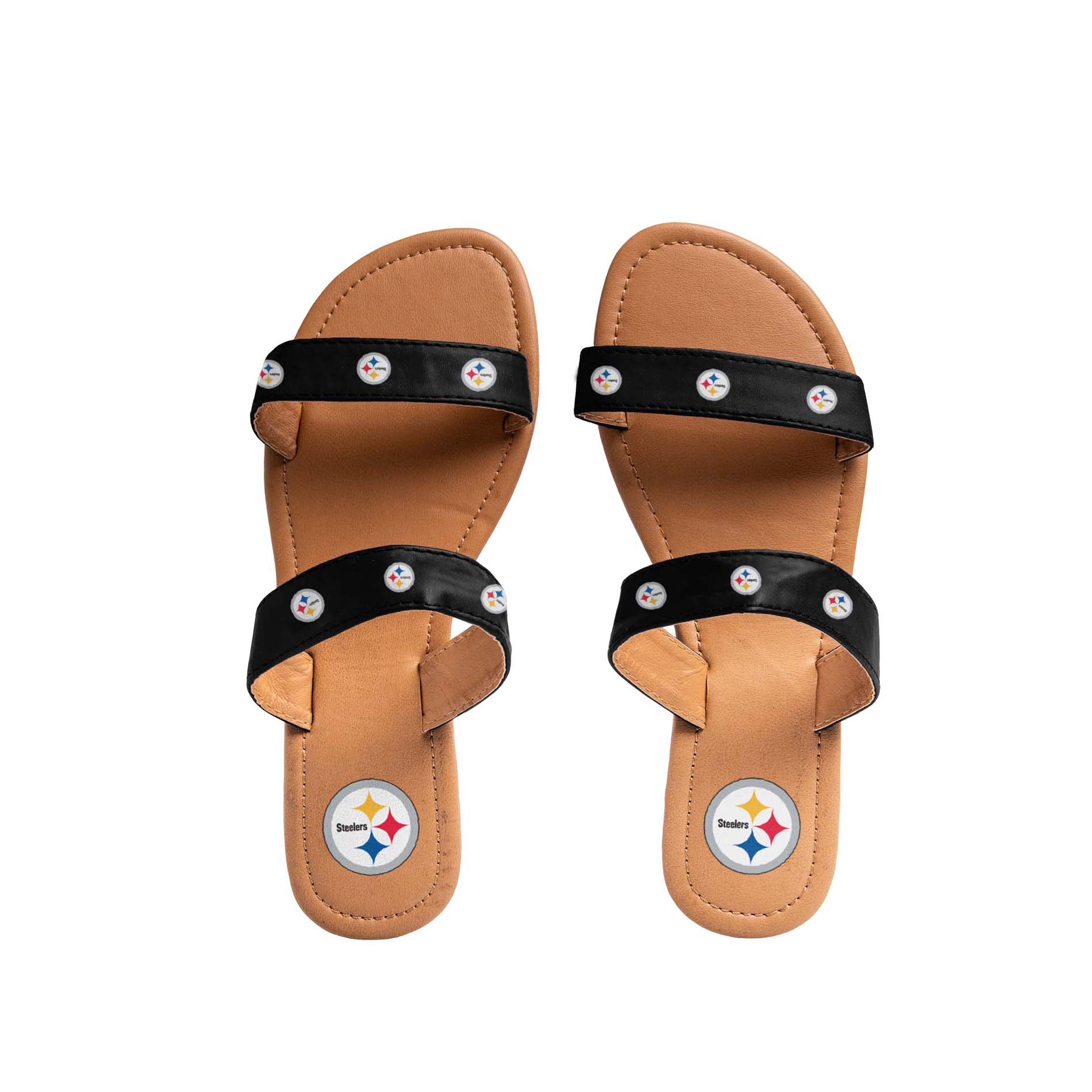 NFL Women’s Double Strap Flip-Flops - Pittsburgh Steelers