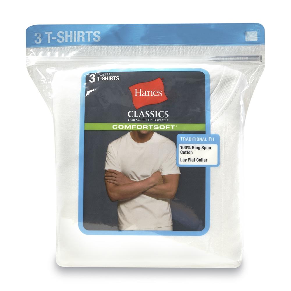 Hanes 3-Pack Men's ComfortSoft T-Shirts