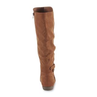 Simply Styled Women's Chloe Knee High Boot - Brown