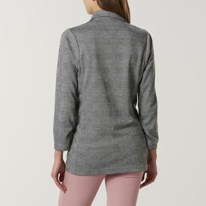 Simply Styled Women's Knit Blazer - Herringbone Simply Styled Women's Knit Blazer - Herringbone