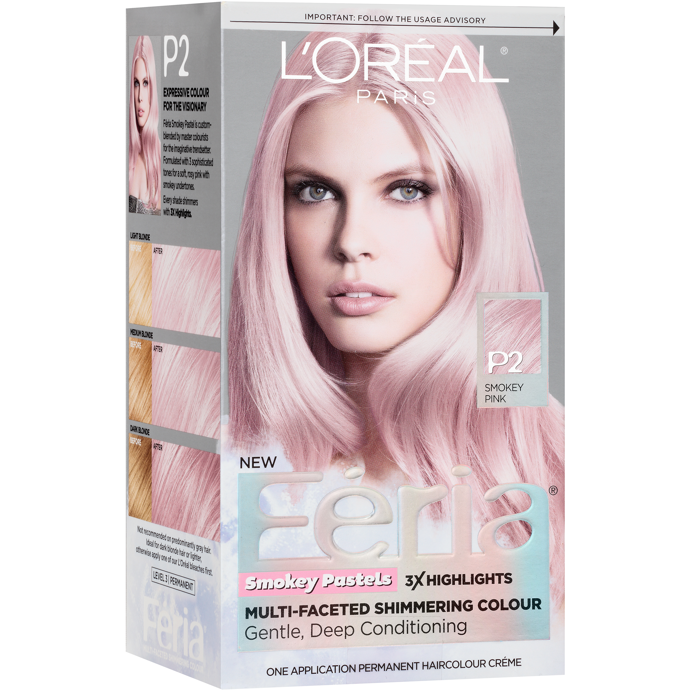 071249315316 UPC - L'oreal Paris Hair Color Feria Pastels Dye, Smokey ...
