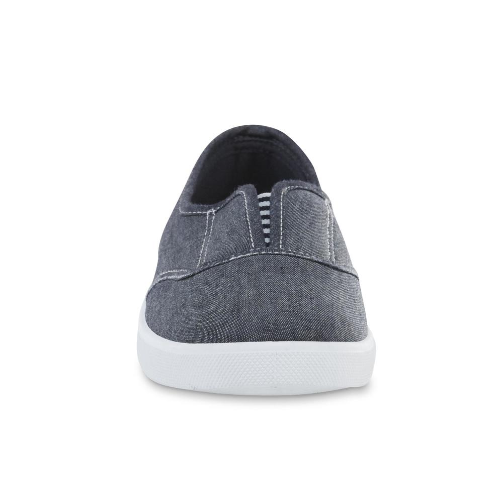 Basic Editions Women's Hilda Slip-On Sneaker - Chambray Blue